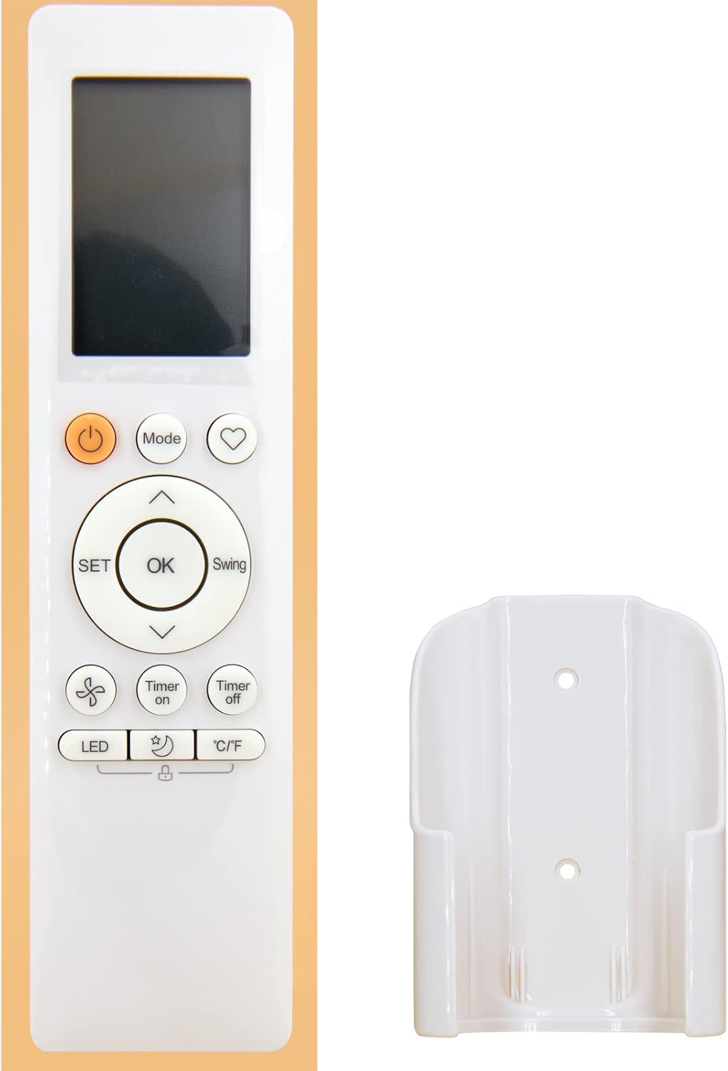 YING RAY Replacement Remote Control for Midea RG10L1(2HS)/BGEF RG10L1 ...