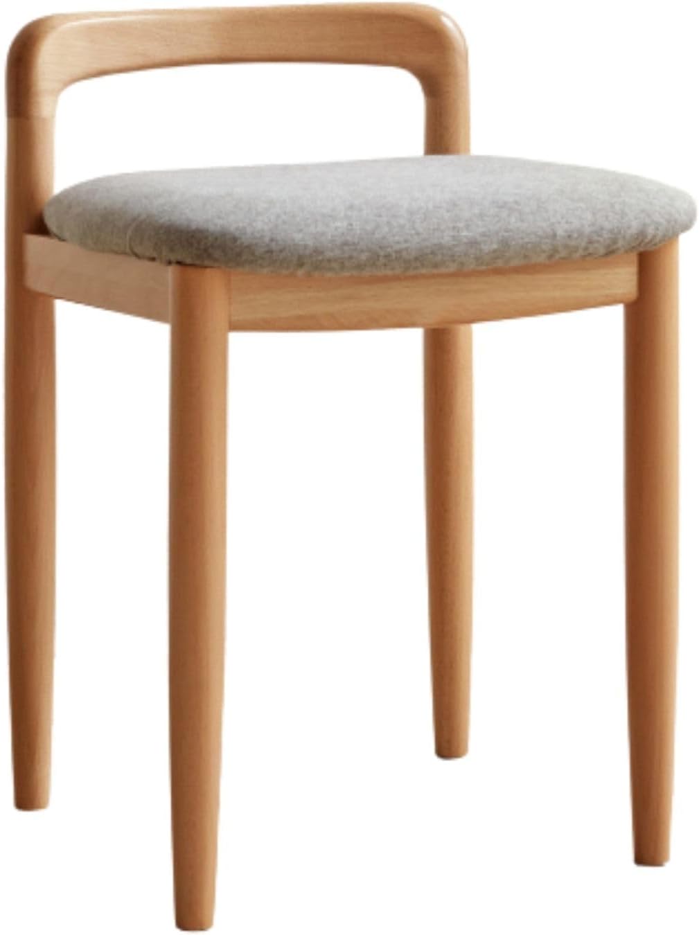 Amazon.com: Vadisun Vanity Stool-Natural Beech Wood Vanity Chair ...