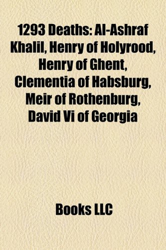 1293 Deaths: Al-Ashraf Khalil, Henry of : Llc, Books: Amazon.es: Libros