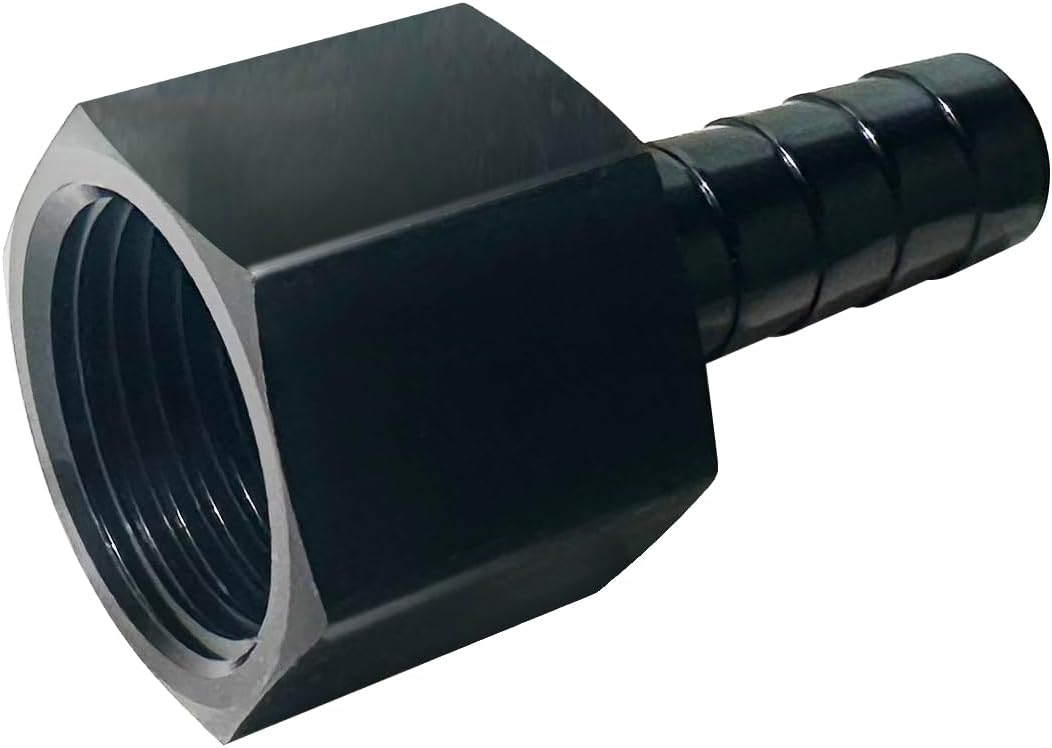 Aluminum 8 AN Female to 3/8 Hose Barb Fuel Line Fitting Adapter AN8 to ...