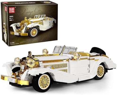 Mould King 10003 Classic Car Model Kit, MOC Building Blocks Set to ...