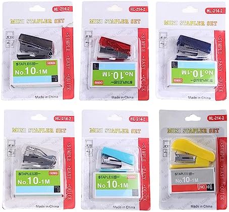 Mini Desktop Stapler With 12 Sheet Capacity and Staple Remover - Color ...
