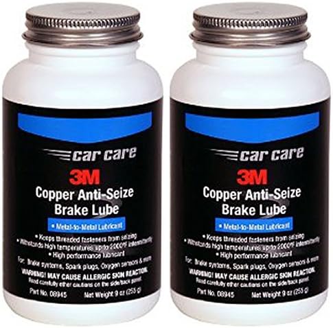 Amazon.com: 3M Copper Anti Seize Brake Lube (9 oz) - 2 Pack : Automotive