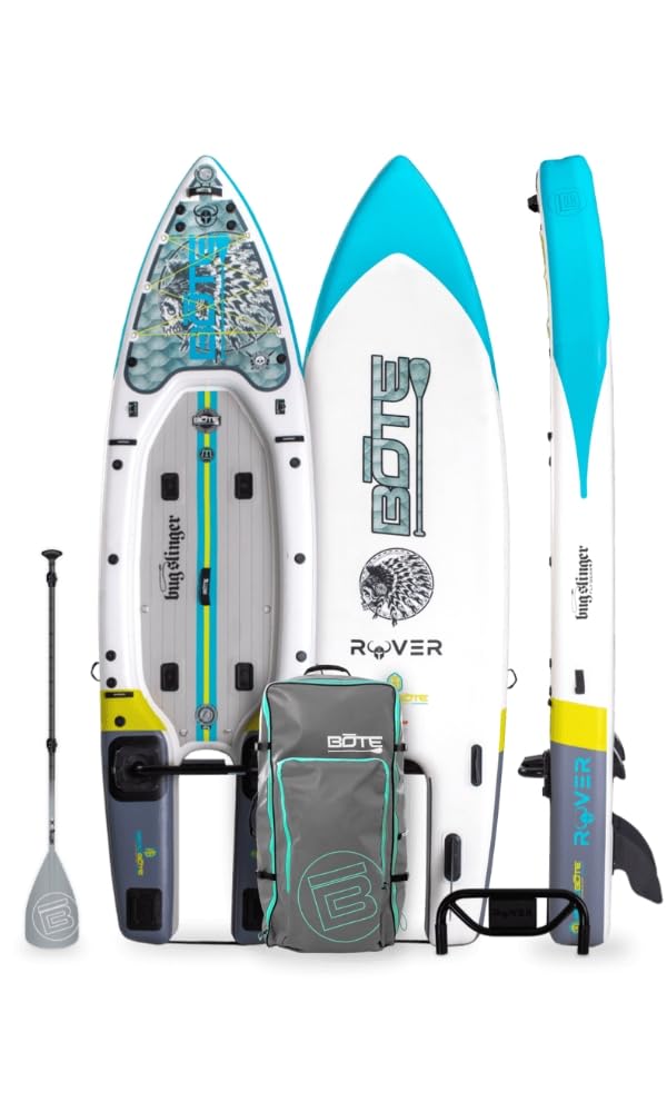 Amazon.com : BOTE Rover Aero 12 FT 6 in Inflatable Micro Skiff, Blow up ...