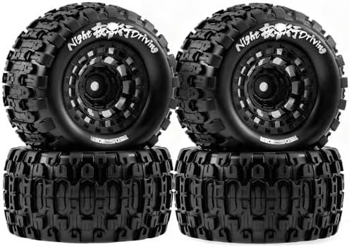 Amazon.com: REDSPIDER 1/16 RC Truck Tires Wheel 12mm Hex for Traxxas ...