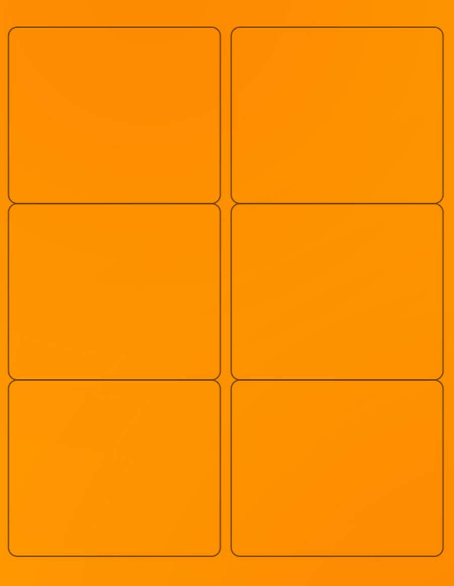 Amazon.com : Premium Label Supply Bright Neon Color Fluorescent ...