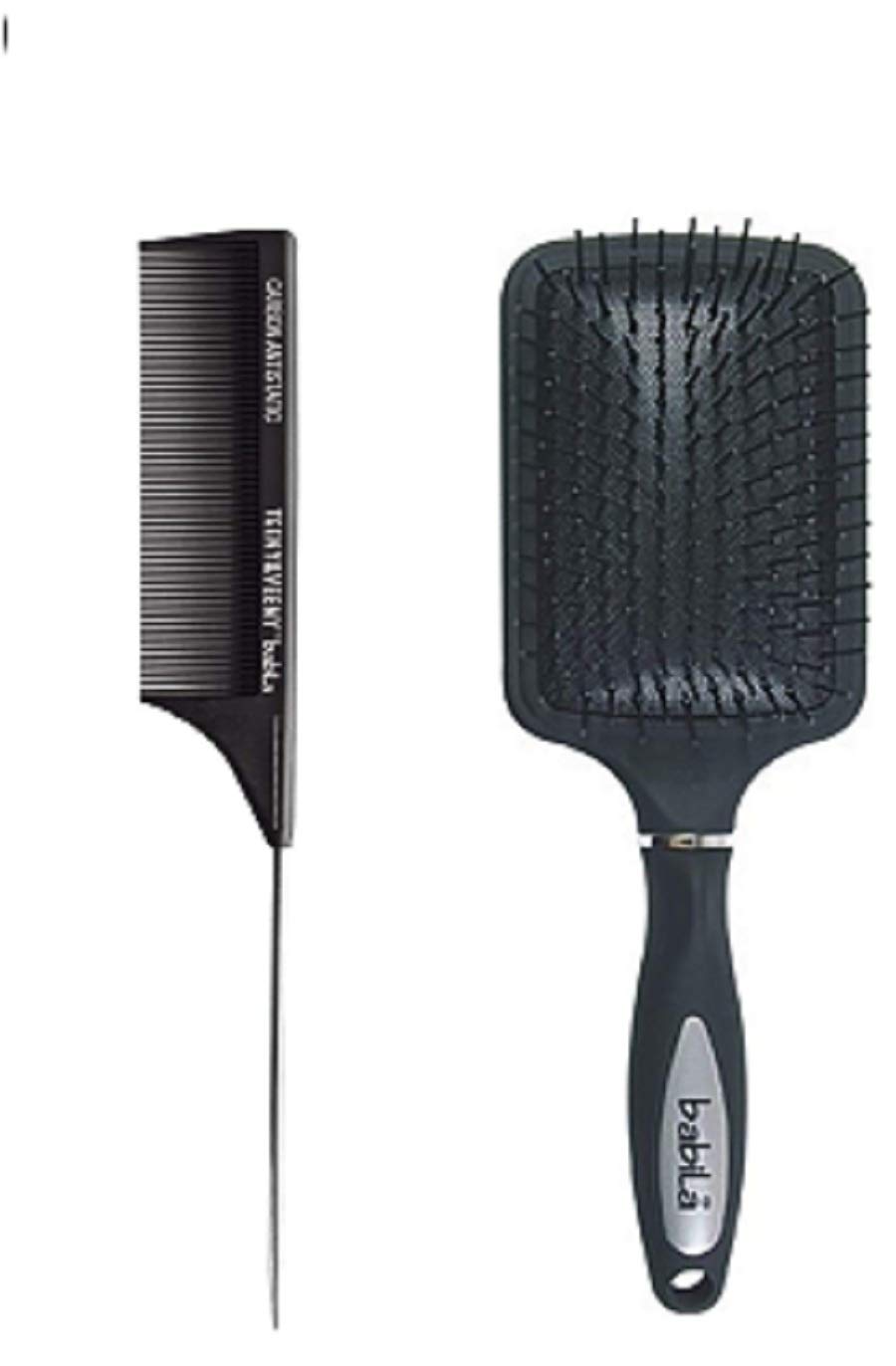 Babila Professional Tail Comb & Babila ASB Paddle Hair Brush : Amazon ...