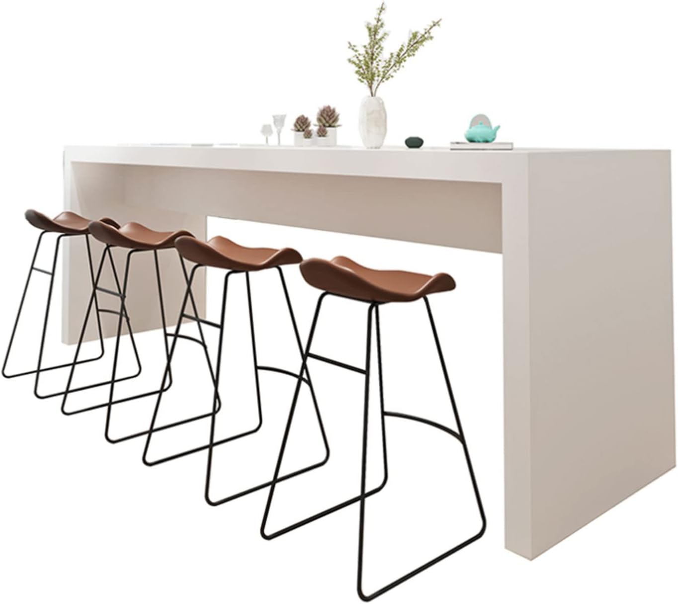 Amazon.com: Office Conference Table, Chairs Armless Counters Heights ...