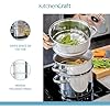 KitchenCraft 3 Food Steamer Pan/Stock Pot, Food Steamer 3 tier ...