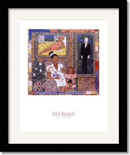 Amazon.com: A Family Portrait by Faith Ringgold w/ Black hard wood ...
