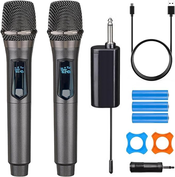 Amazon.com: Pyle Portable VHF Wireless Microphone System - Professional ...