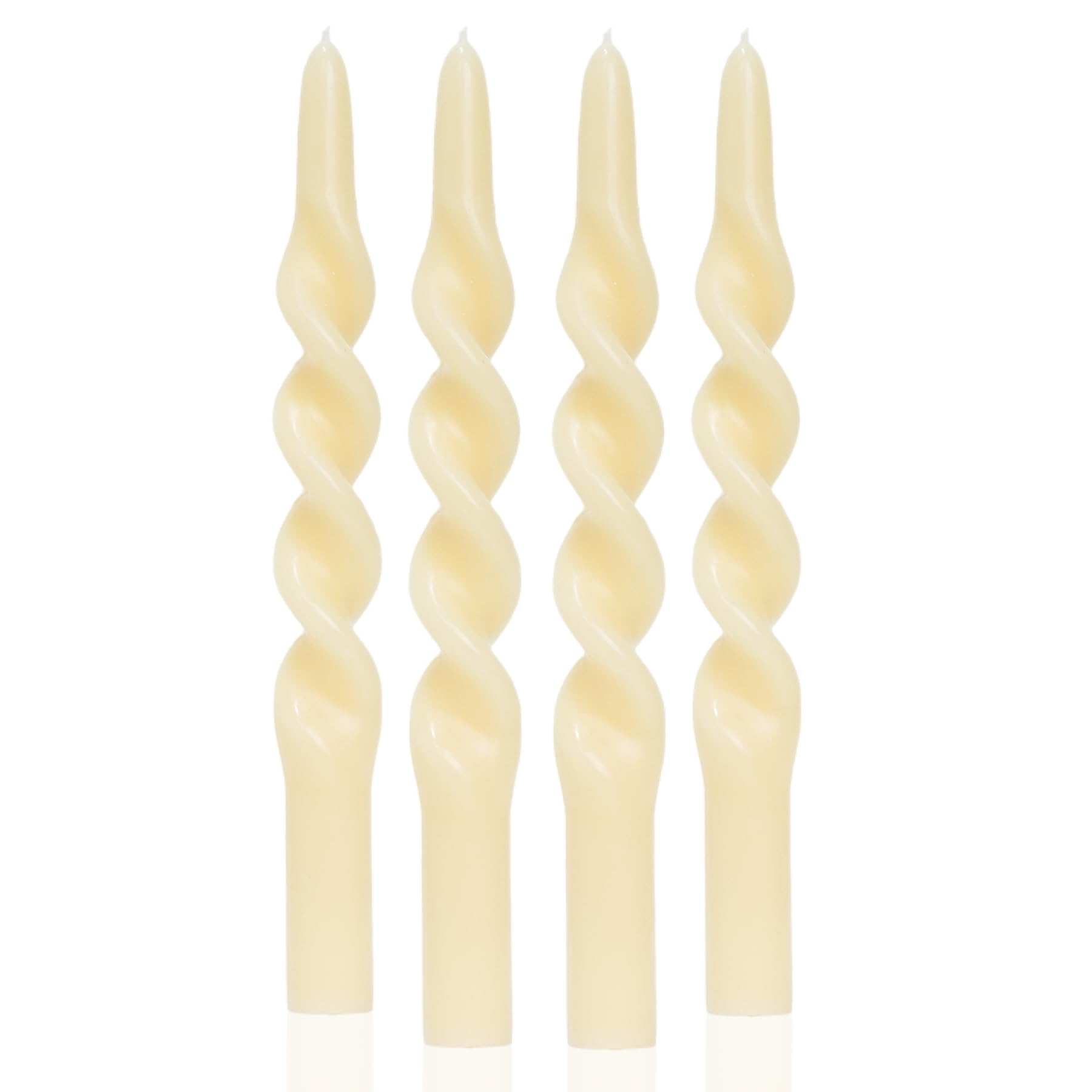 Amazon.com: MAITREYA Ivory Taper Candles Conical Stick Candles Spiral ...
