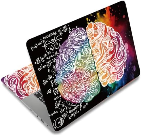 Amazon.com: SUPERDANT Laptop Skin Sticker Brain Laptop Decals ...