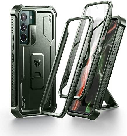 Dexnor Full Body Case for Samsung Galaxy S22【Double Front Frame & Kickstand 】, Bumpershock ...