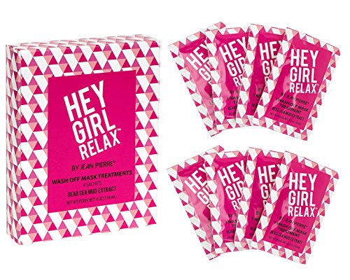 Amazon.com: Hey Girl Relax Wash Off Mask Treatment, Dead Sea, 8 Count ...