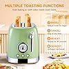 Amazon.com: Toaster Retro 2 Slice, Vintage Toaster, Green Toaster, With ...