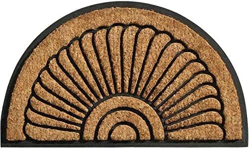 Half Moon Coir Rubber Tuffscrape Heavy Duty mat - 60X90 CMS indoor ...