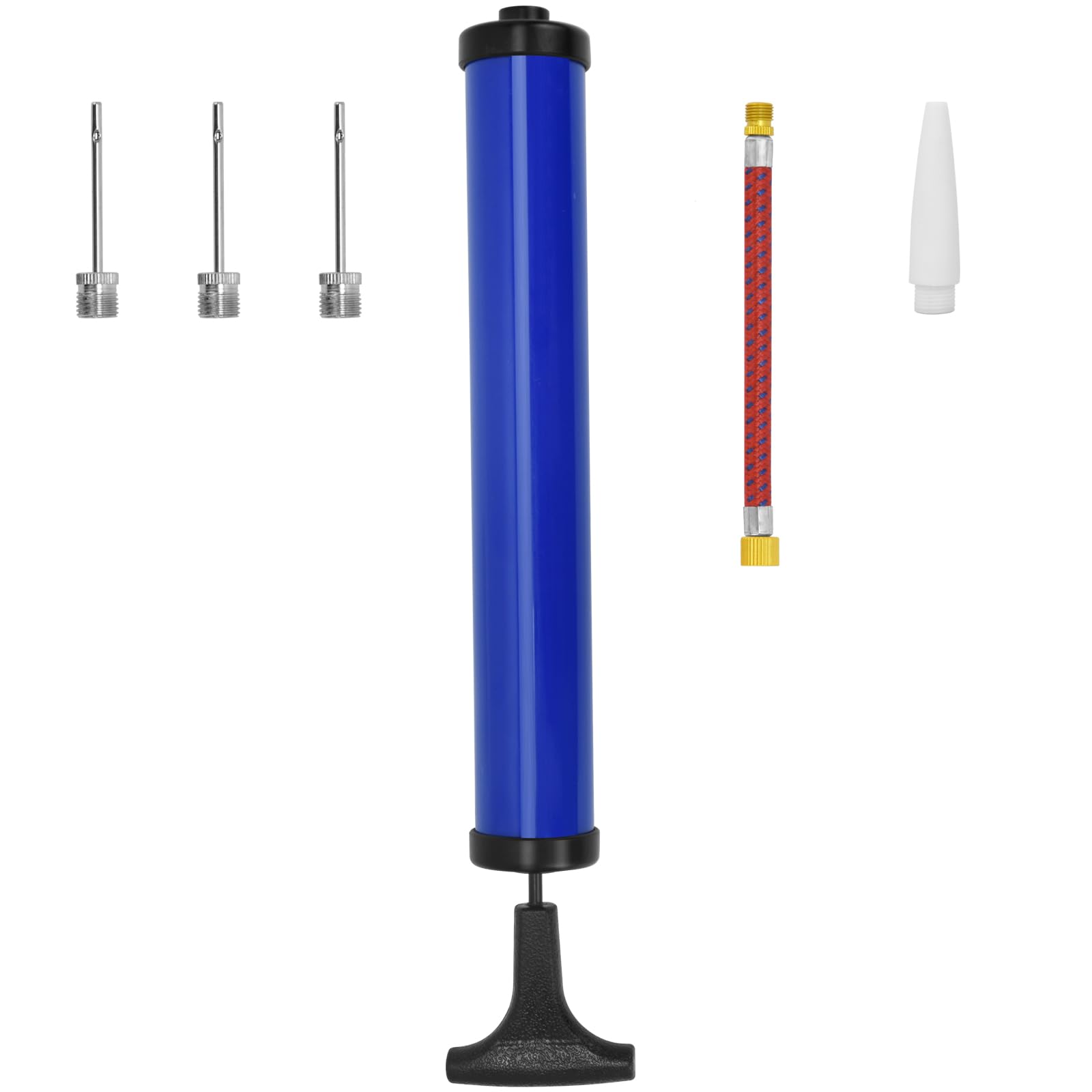 Snapklik.com : Furypiont 12" Portable Hand Air Ball Pump Inflator Kit