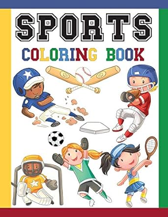 Sports Coloring Book: Great Coloring Pages For Kids / Baseball ...