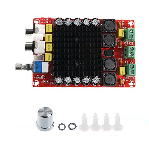 NYLSA Double Channel Audio Amplifier Board,TDA7498 Class D DC 24V ...