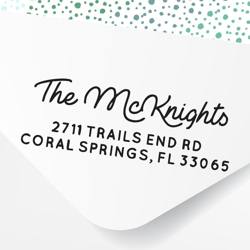 Amazon.com : Custom Return Address Stamp – Self Inking Rubber Stamp – 3 ...