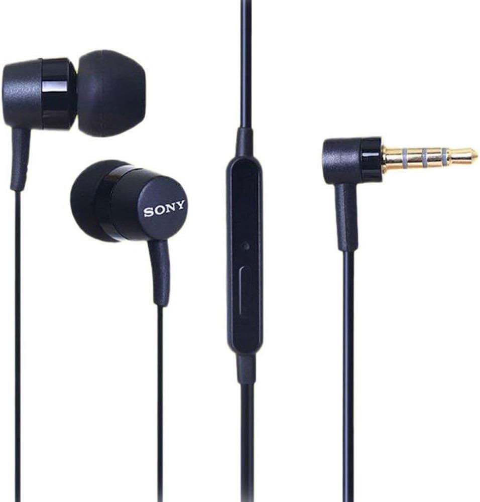 Original Sony MH750 Black Mobile Headset In-Ear-Stereo Wired Jack 3.5 ...