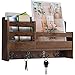 Amazon.com: MASTLU Wall Mounted Mail Rack Key Holder Wooden Mail ...