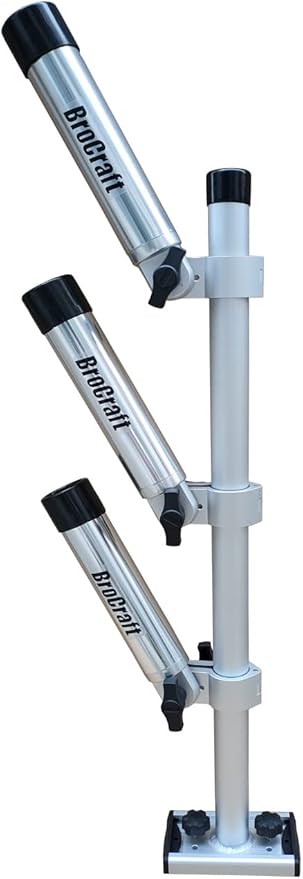 Amazon.com: Brocraft Aluminum Trolling Rod Holder Tree / Boat Rod Tree ...