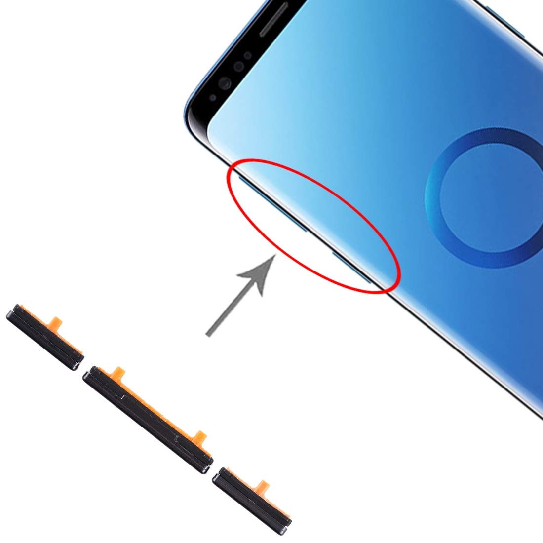 generale Kit de touches noires) extérieures latérales avec bouton d ...