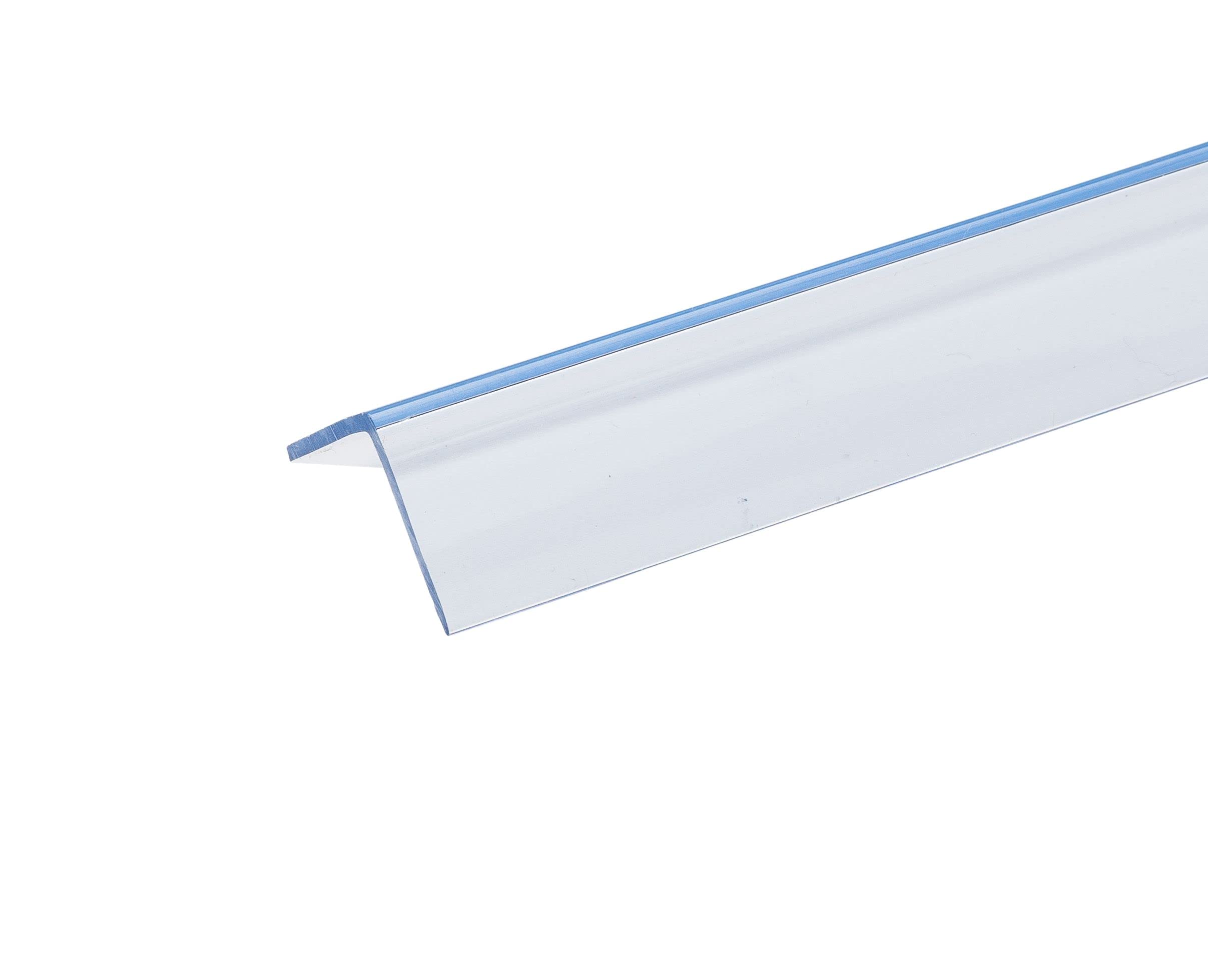 6 FT Long 3/4" x 3/4" x .1" Thick Clear PETG Plastic Angle: Amazon.com ...