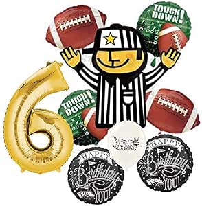 Amazon.com: Referee Football Touchdown 6th Birthday Party Event Bouquet ...
