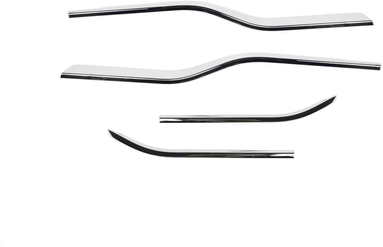 Amazon.com: 707Motoring Stainless Polished Chrome Window Sill Trim Set ...
