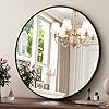 Amazon.com: XRAMFY 18-Inch Round Wall Mirror with Aluminum Alloy Metal ...