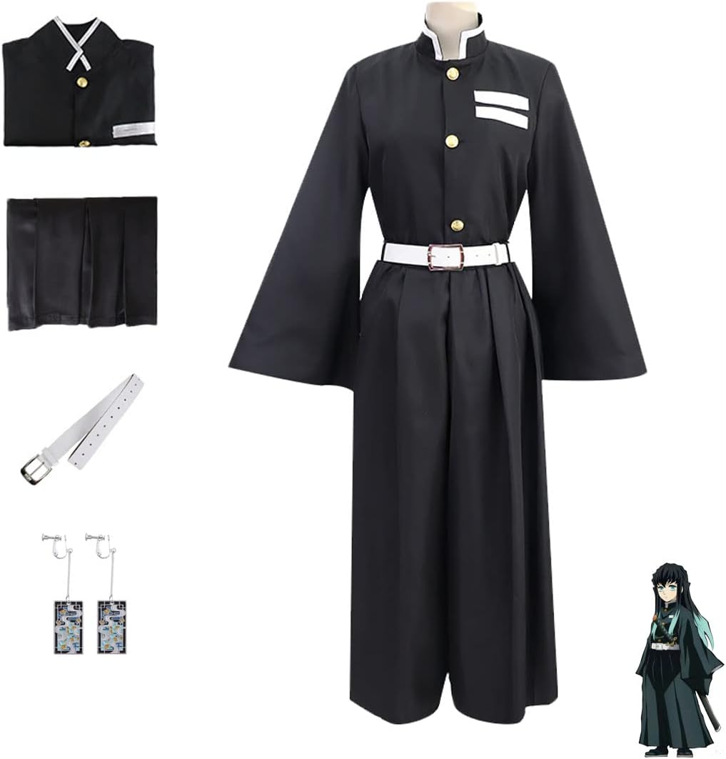 Amazon.com: UZAIN Mens Demon Muichiro Cosplay Costume Tokitou Muichirou ...
