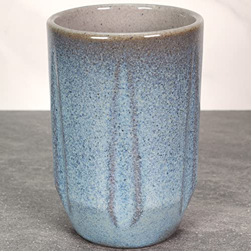 Amazon.com: 16 oz Round Notched Stoneware Ceramic Handless Mug ...