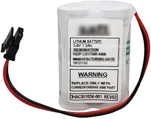 Amazon.com: Hoorae 1PCS 3.6V 7200mAh 3HAC051036-001 Battery for ABB ...