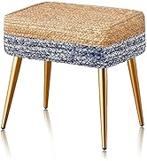Amazon.com: Cpintltr Foot Stool Ottoman Hand Weave Natural Seagrass ...