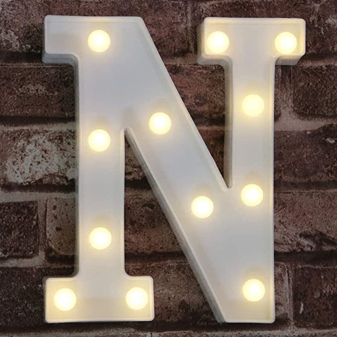 LED Marquee Alphabet Letter N – 1 PC : Amazon.in: Home & Kitchen