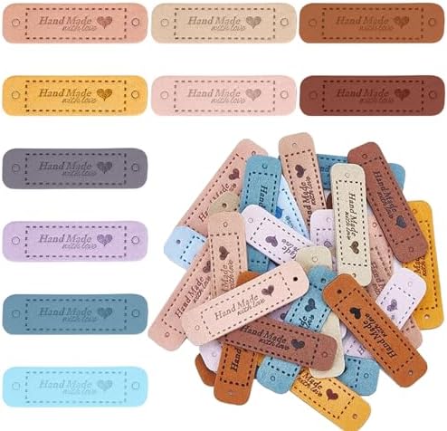 FAURAPMNG 120 Pcs Sewing Labels, Sew On Clothing Labels, Heart Pattern ...