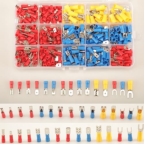 Snapklik.com : 330PCS Crimp Connectors, 2.8mm 4.8mm 6.3mm Male And ...