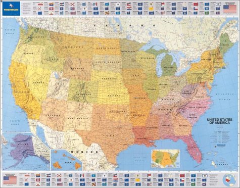 Michelin USA Political Map (Laminated) No. 936, 5e: Michelin ...
