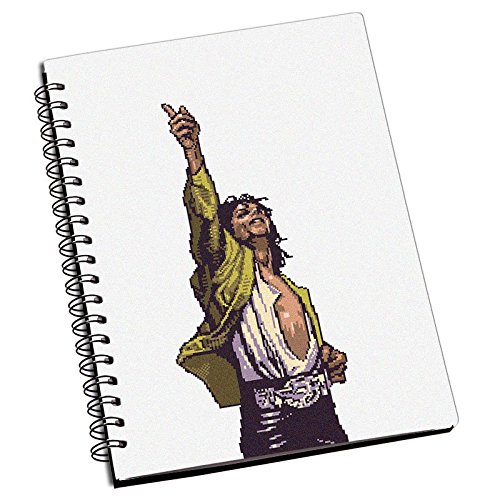 Zanky Michael Jackson Pixel Art-ZYNTB04143 A5 Multicolor Notebook ...