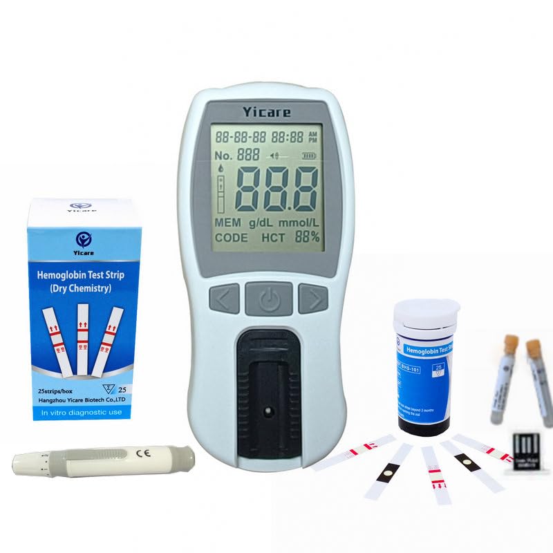 Amazon.com: Healthcaretuye Hemoglobin Meter Hemoglobin Test Meter ...
