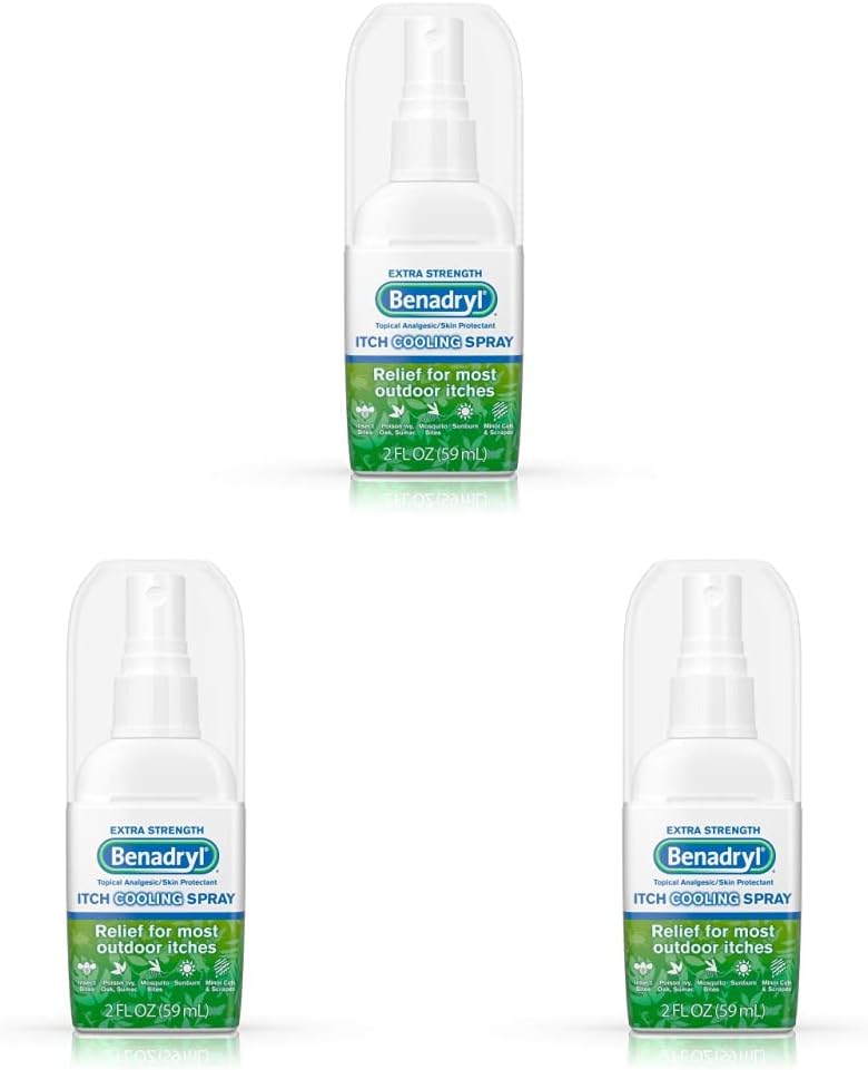 Amazon.com: Benadryl Extra Strength Anti-Itch Spray, Cooling Topical ...