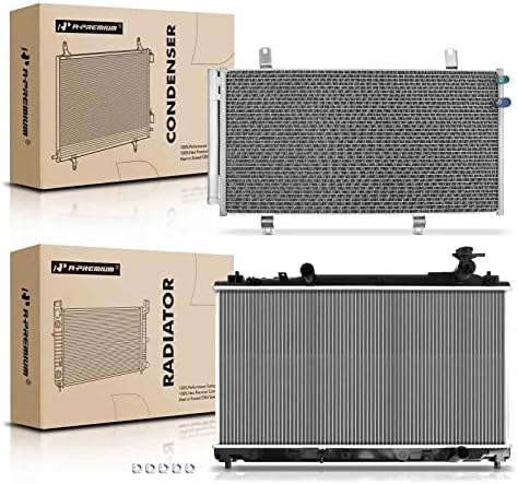 Amazon.com: A-Premium Engine Coolant Radiator & A/C Condenser Cooling ...
