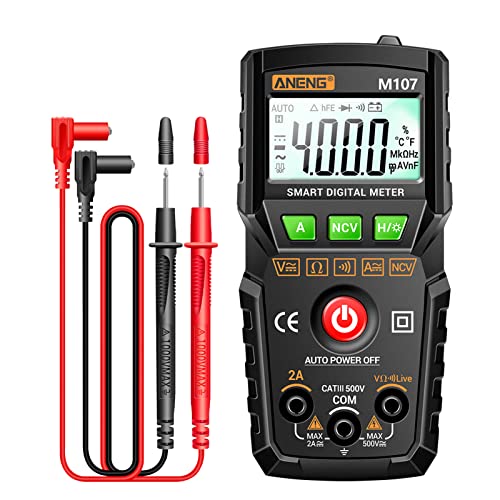 DOGOU M107 Smart Digital Multimeter 4000 Counts NCV Universal Meter ...