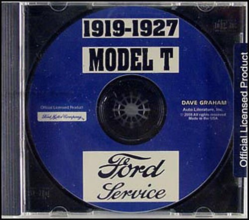 COMPLETE MODEL T FORD FACTORY REPAIR SHOP & SERVICE MANUAL CD - 1919 ...