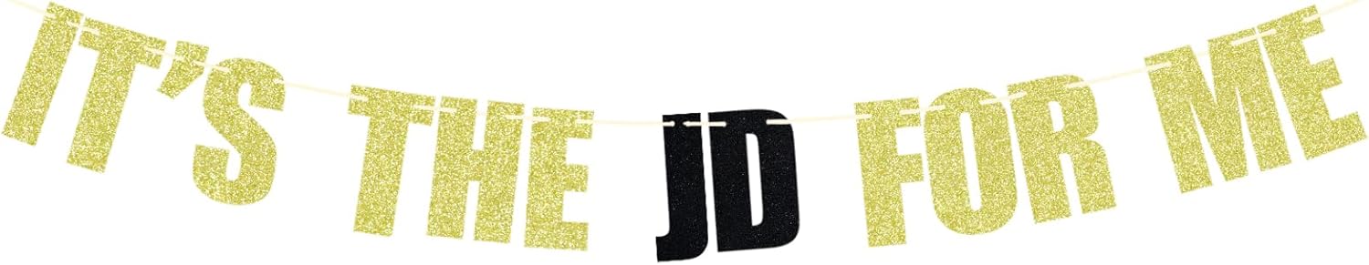 Amazon.com: It's the JD for Me Banner, Future Lawyer, Congrats Lawyer ...