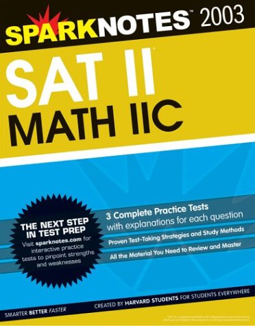 SAT II Math IIc (SparkNotes Test Prep): SparkNotes: 9781586634292 ...