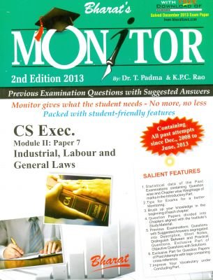 Monitor - Paper 7 - Industrial, Labour and General Laws - CS Executive ...